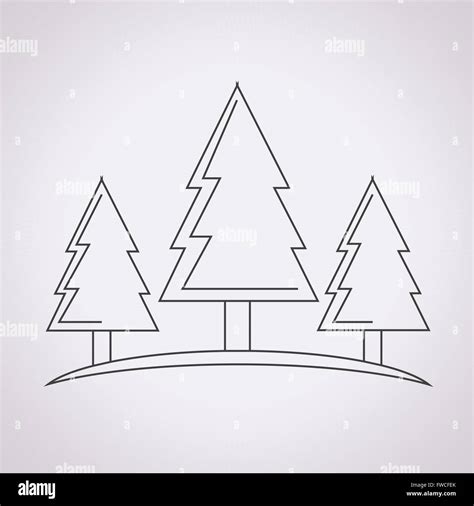 Forest Tree Icon Stock Vector Image Art Alamy