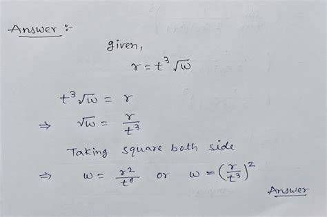 Solved Solve The Equation For The Indicated Variable Assume All