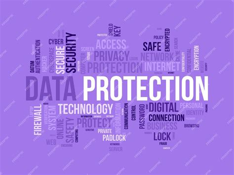 Premium Vector Word Cloud Background Concept For Data Protection