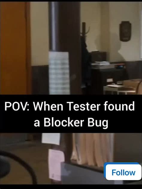 Shoayb Amiruddin Malek On Linkedin When Tester Found A Blocker Bug