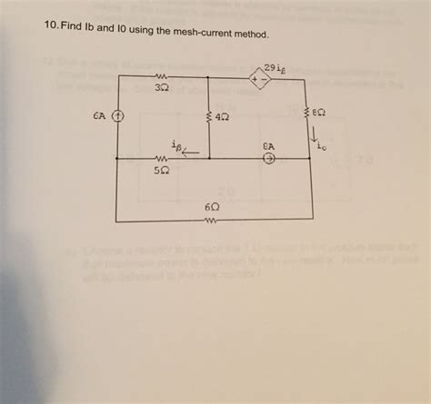 Solved Find Ib And I Using The Mesh Current Method Chegg