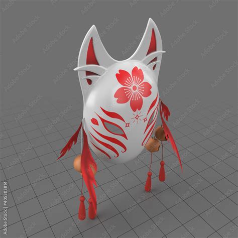 Kitsune Demon Fox Mask Stock 3d Asset Adobe Stock