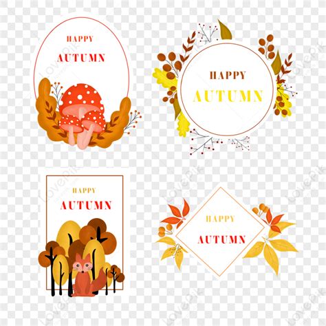 손으로 그린가 만화 일러스트 배지 나뭇잎자연장식 Png 일러스트 무료 다운로드 Lovepik