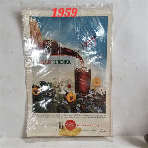 Coca Cola Advertising Papers Original Souvenir Sheets Copyright