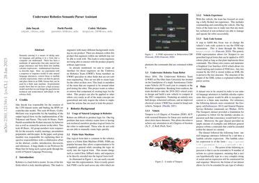 Underwater Robotics Semantic Parser Assistant Papers With Code