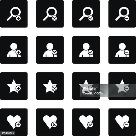 루페 사용자 심장 거수 팻말 블랙 스퀘어 버튼을 간단한 아이콘크기 거절에 대한 스톡 벡터 아트 및 기타 이미지 거절 검은색 고체 Istock