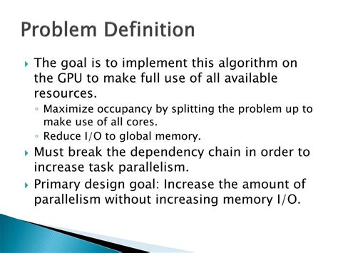 Ppt Gpu Efficient Recursive Filtering And Summed Area Tables