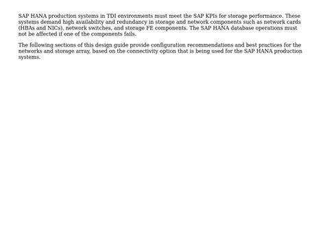 Introduction Dell Validated Solution For Sap Hana Tdi Deployments