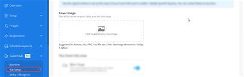 how to set up event hub for an event eventzilla support
