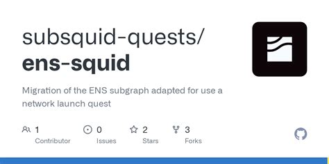 Github Subsquid Questsens Squid Migration Of The Ens Subgraph