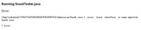 Solved A Java Question Write A Snack Class As A Subclass Of