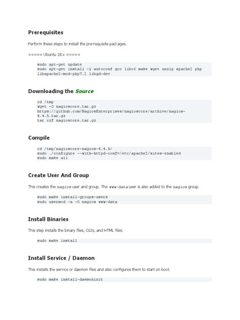 Install Nagios Core 4 4 5 On Ubuntu 18 04 Lts Pdf Sudo Apache Server