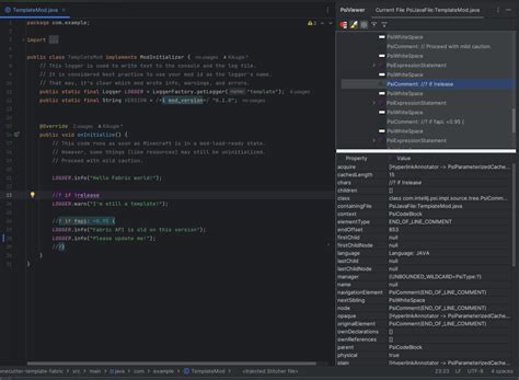 how do i use `templatelanguage` to inject syntax into java comments