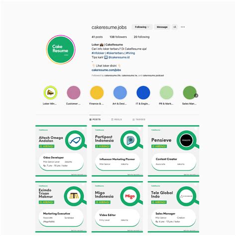 Cakeresume Global Youtube Instagram Twitter Portaly