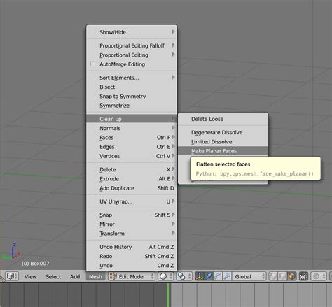 Flattening Faces Modeling Blender Artists Community
