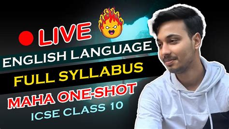 Full English Language Revision Maha One Shot Video Icse Class 10 Hacker Cisce Youtube