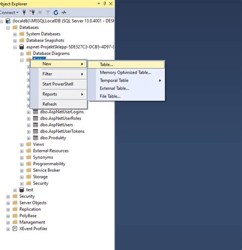 Cannot Create Table In Sql Server All Created Tables Are In External