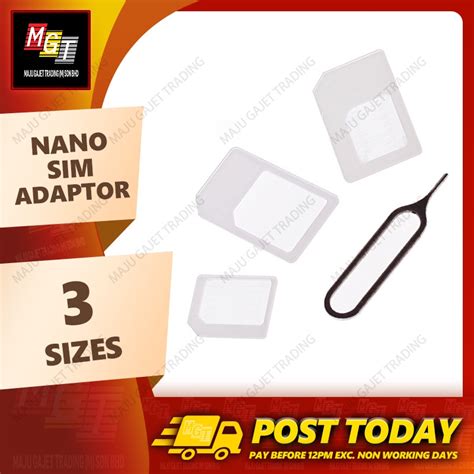Nano Sim Adapter Simcard Adaptor In With Ejector Needle For Phone Shopee Philippines