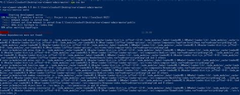 项目启动报错 · issue 3252 · panjiachen vue element admin · github