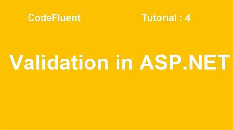 validation in asp youtube