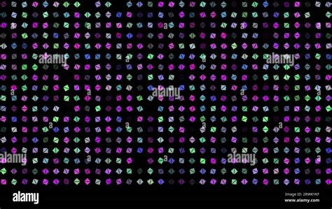 colored flashing rotating scroll icon on black bg abstract festive