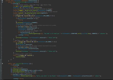Solved This Is A Code For Minesweeper But The Game Crashes