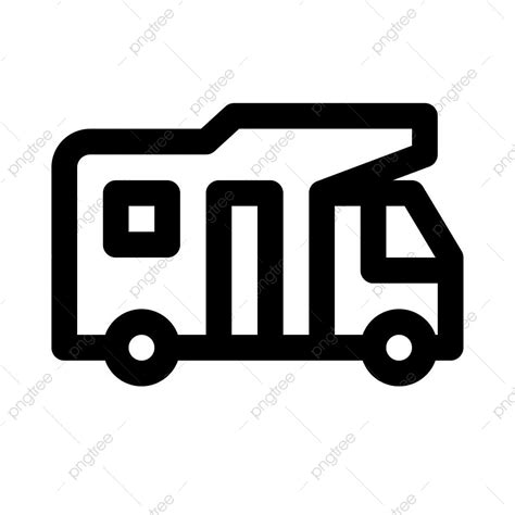 격리 된 배경에 캠핑카 아이콘 캐러밴 캠핑 삽화 Png 일러스트 및 벡터 에 대한 무료 다운로드 Pngtree