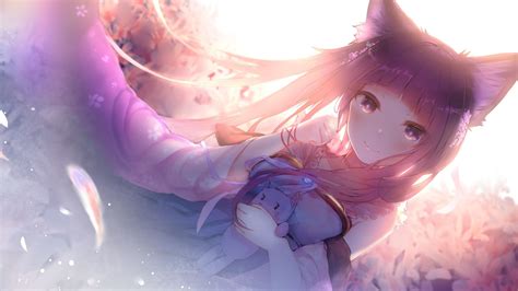 Hd Anime Cat Girl Wallpapers Wallpaper Cave