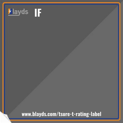 Be Sure Be Tsure® T Rating Labels Blayds Group Ltd Posted On The Topic Linkedin