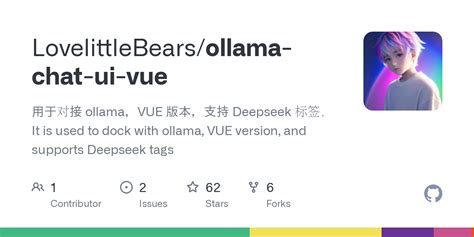 Issues · Lovelittlebearsollama Chat Ui Vue · Github