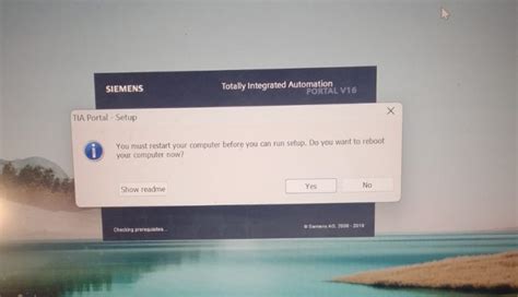 please restart windows before installing new program automation