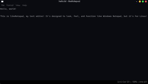 Github Z Izzlikenotepad Simple Text Editor That Is Similar To Win32 Notepad But For Linux