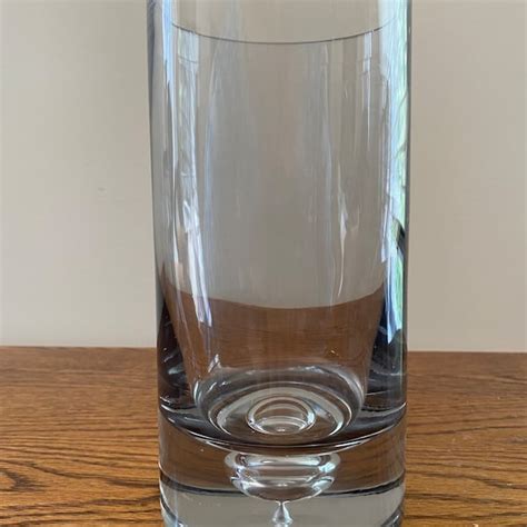 Smoked Glass Flower Vase Etsy