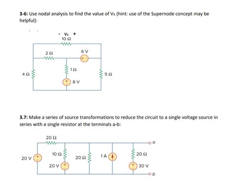 solved 3 5 determine the power in each voltage source
