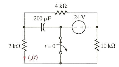 Solved Electrical Engineering In The Following Transient Chegg