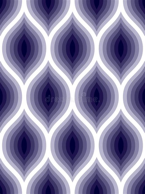 Abstract Lines Geometric Seamless Pattern Vector Repeat Endless Fabric Background Wavy Curve