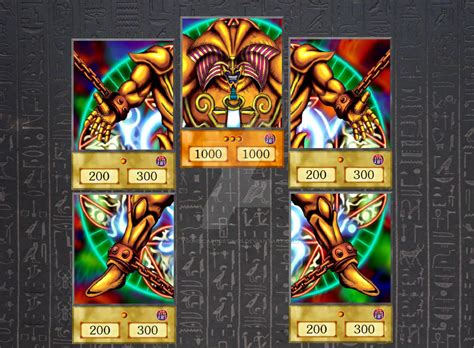 Exodia Anime Version Complete 5 Cards By Ygohdcarddesings On Deviantart