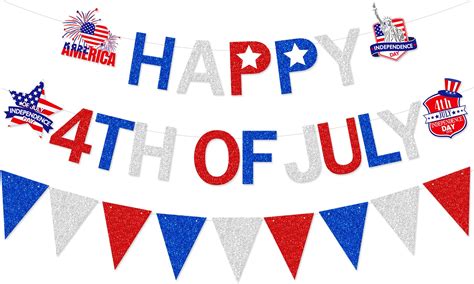 Happy 4th Of July Banner Clipart