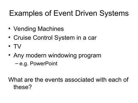 Introduction To Event Driven Programming Ppt