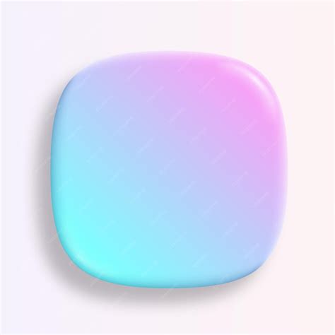 Premium Vector App Icon Superellipse Glossy Pastel Vector Background 3d Squircle Button With