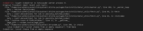 Indexerror Cannot Choose From An Empty Sequence Pytorch Forums