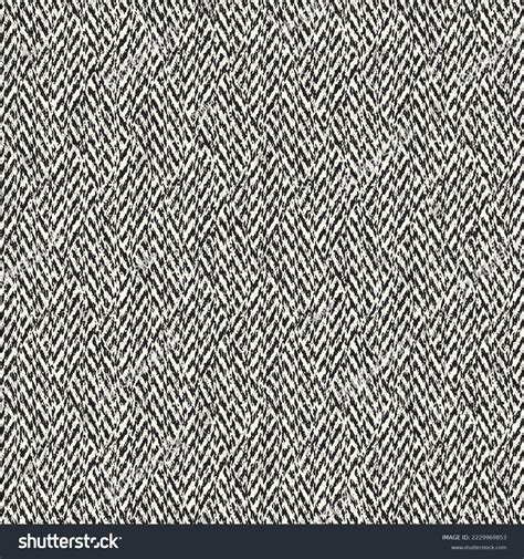 Monochrome Crumpled Effect Textured Herringbone Pattern Stock Vector Royalty Free 2229969853
