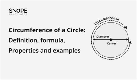 Circumference Of A Circle Formula Properties And Examples