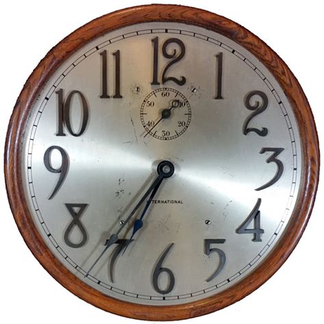 Antique IBM Master Program Clock Metal Disc Type