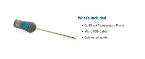 Vernier Go Direct Temperature Probe Wireless And Usb Connectivity For Real Time Data