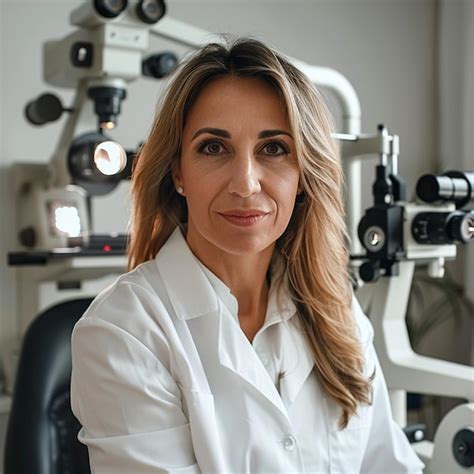Female Doctor Optometrist Premium Ai Generated Image