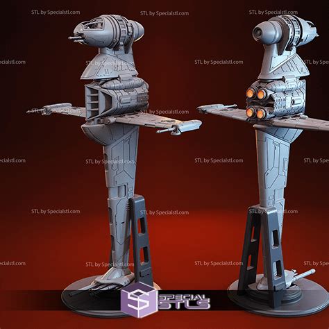 B Wing Starfighter Stl Files From Starwars 3d Model Specialstl