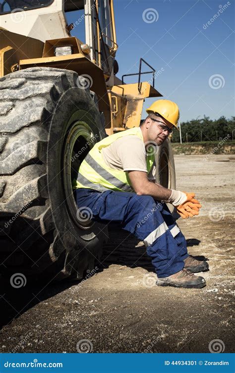 Bulldozer Operator Stock Image Image Of Engineer Site 44934301