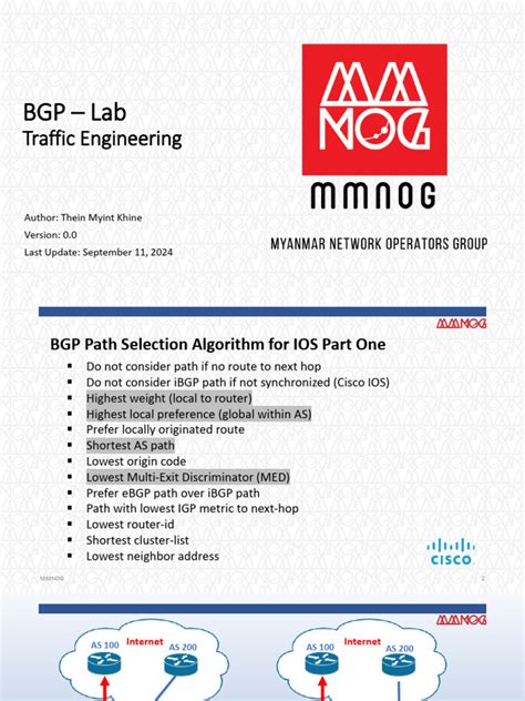 Mmnog Bgp Lab Traffic Engineering Solution Pdf