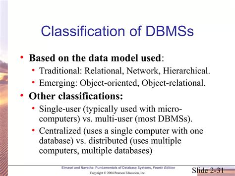 Fundamentals Of Database System Ppt Databases Computer Software And Applications